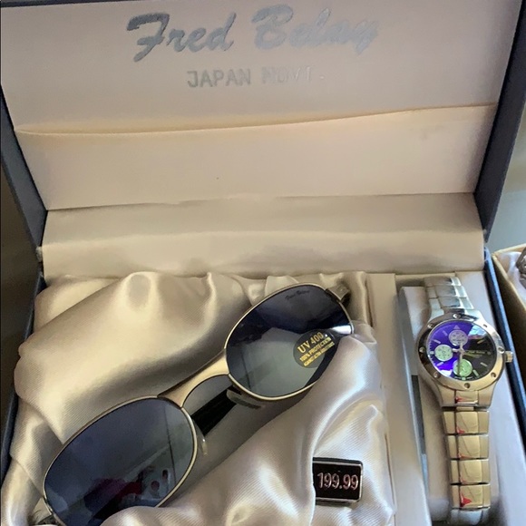 Fred Belay | Accessories | New Fred Belay Sunglasswatch Sets Blue ...